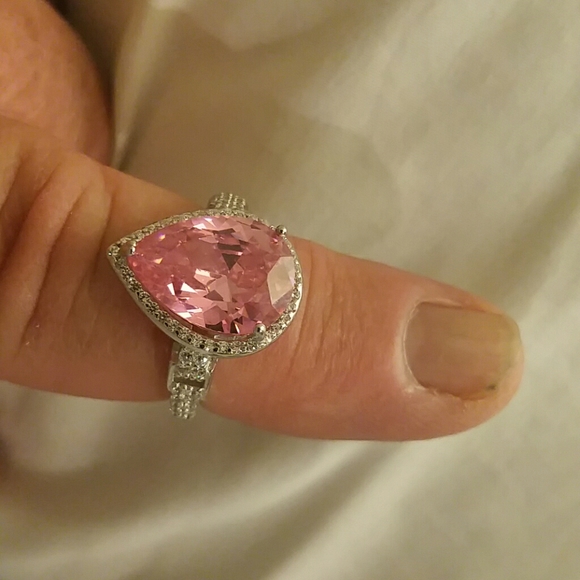 Jewelry | 6ct Pink Sapphire Topaz 925 Silver Ring 6 | Poshmark